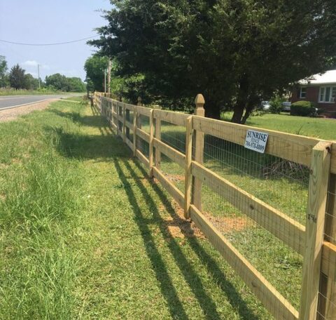 Estate Rail With French Gothic Posts - Sunrise Fence
