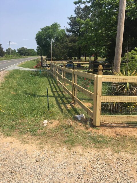 Estate Rail With French Gothic Posts - Sunrise Fence